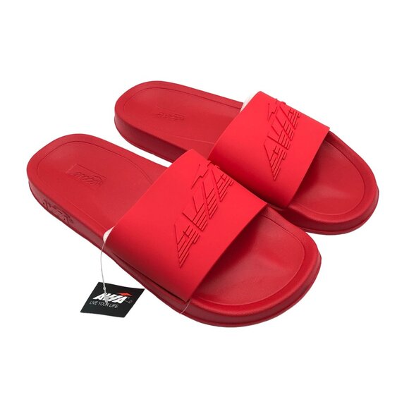 Avia | Shoes | Avia Mens Mono Sandals Slides Rubber Logo Red | Poshmark